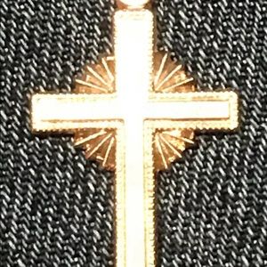 sunburst cross pendant | Other | Vintage Gold Filled Sunburst Cross ...